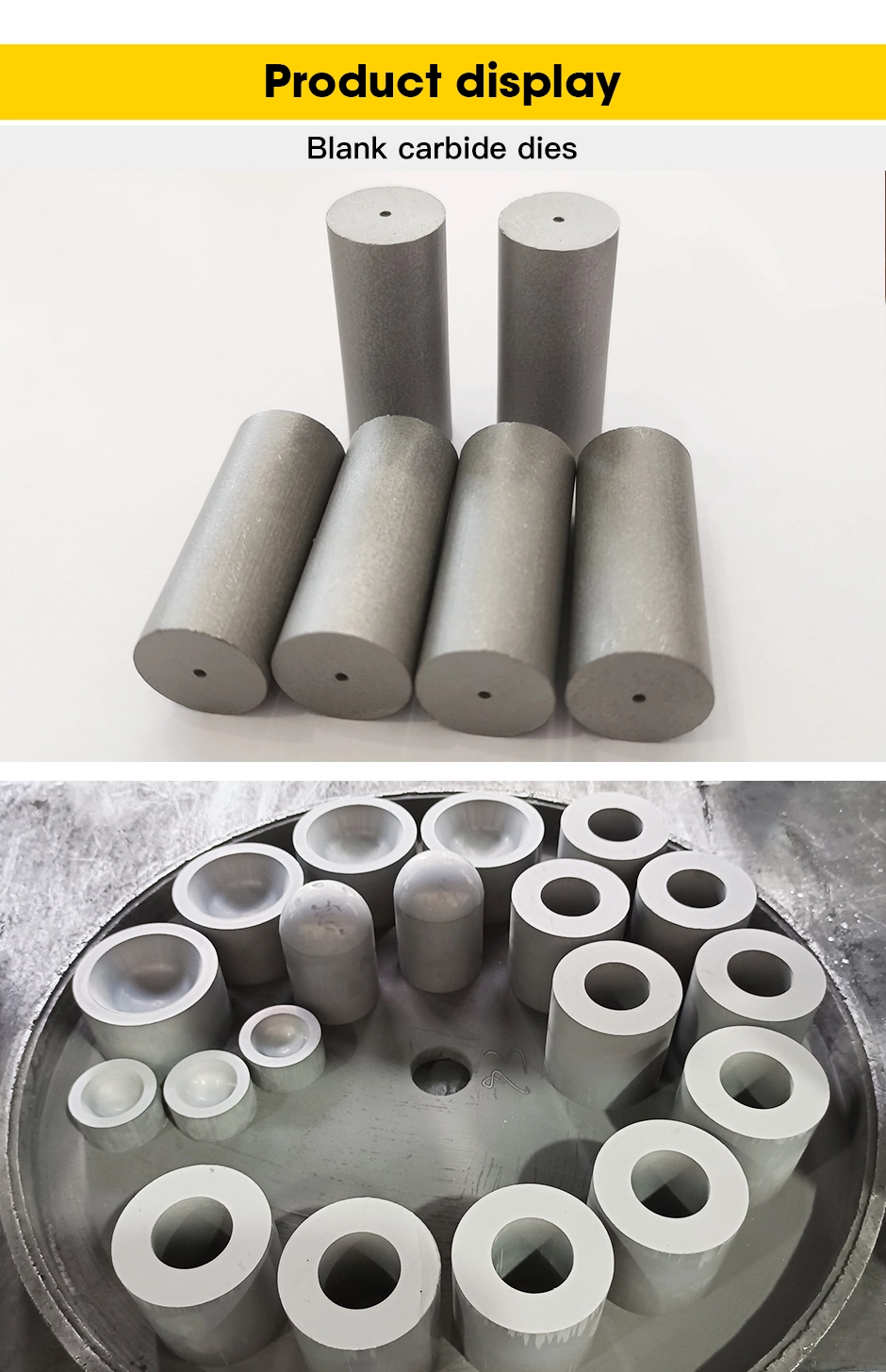 High hardness tungsten carbide cold punching die for cold forging press ...